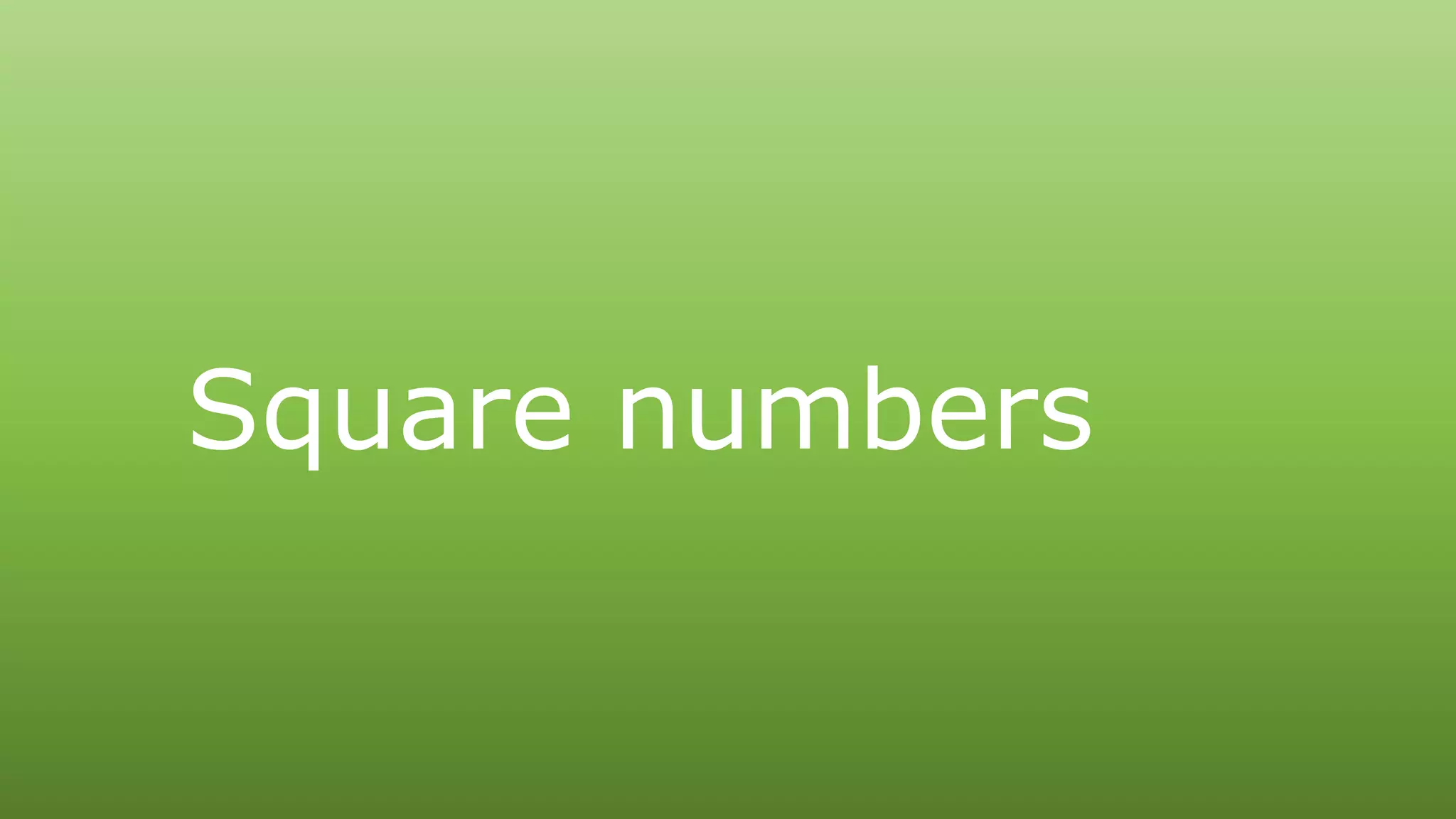Square number 1 | PPT