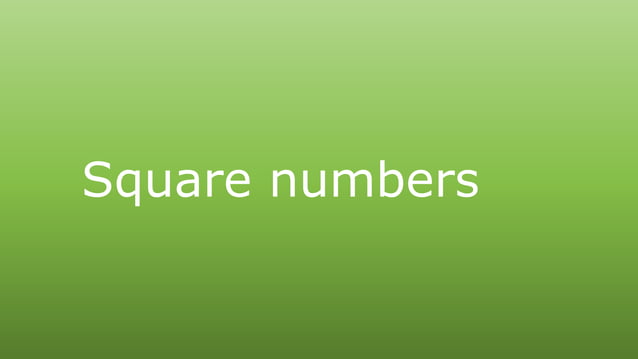 Square number 1 | PPT