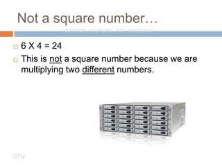 Square numbers & exponents | PPTX