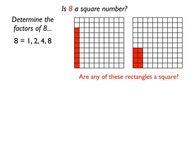 Understanding Square Numbers (Lesson 1) | PDF