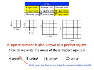 Understanding Square Numbers (Lesson 1) | PDF