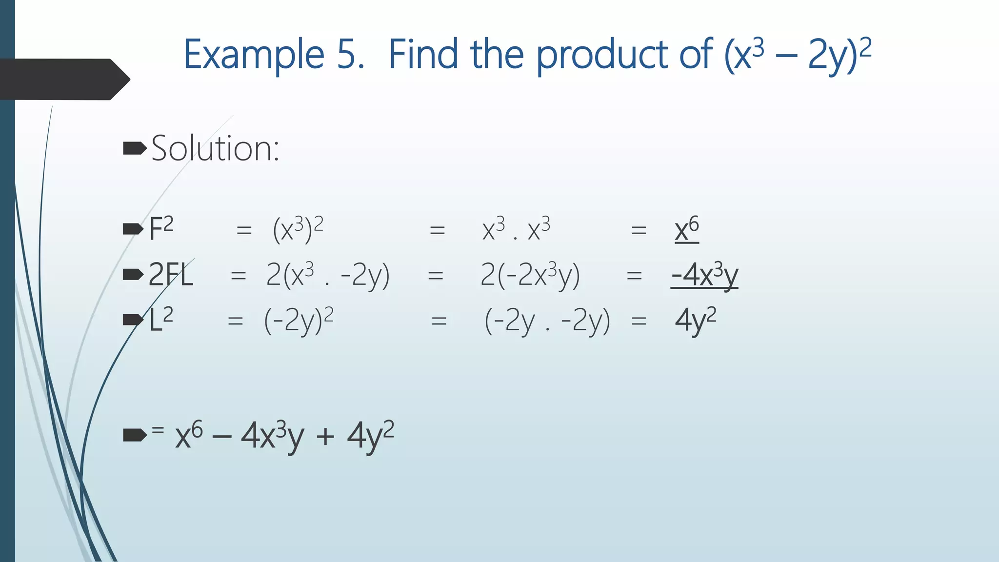 Square of a binomial | PPTX