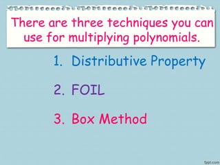 Square of binomial | PPTX