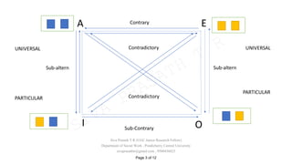 Square of opposition (Solved questions) #LearnersEnclave | PDF