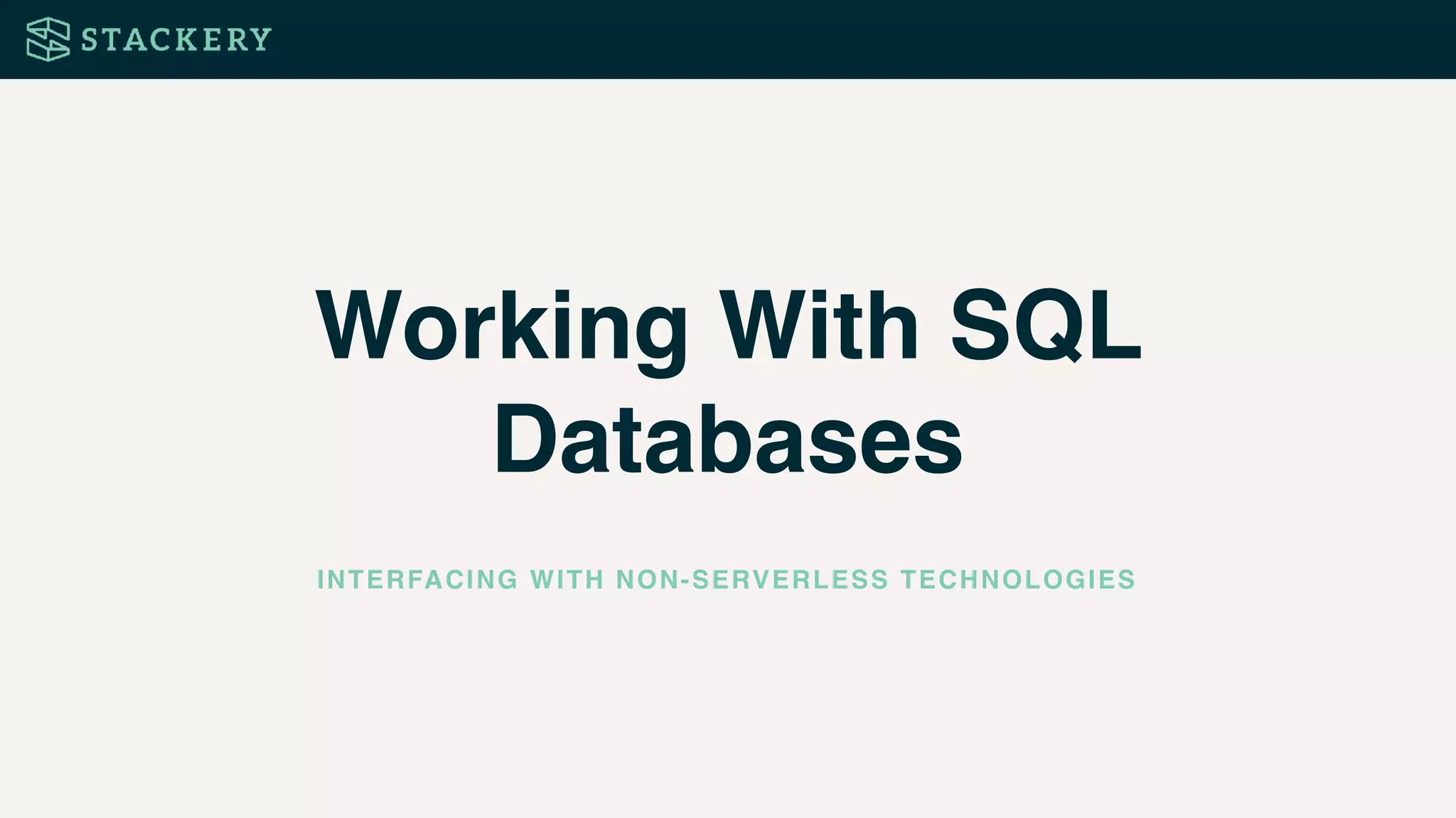 Square Peg Round Hole: Serverless Solutions For Non-Serverless Problems | PPT
