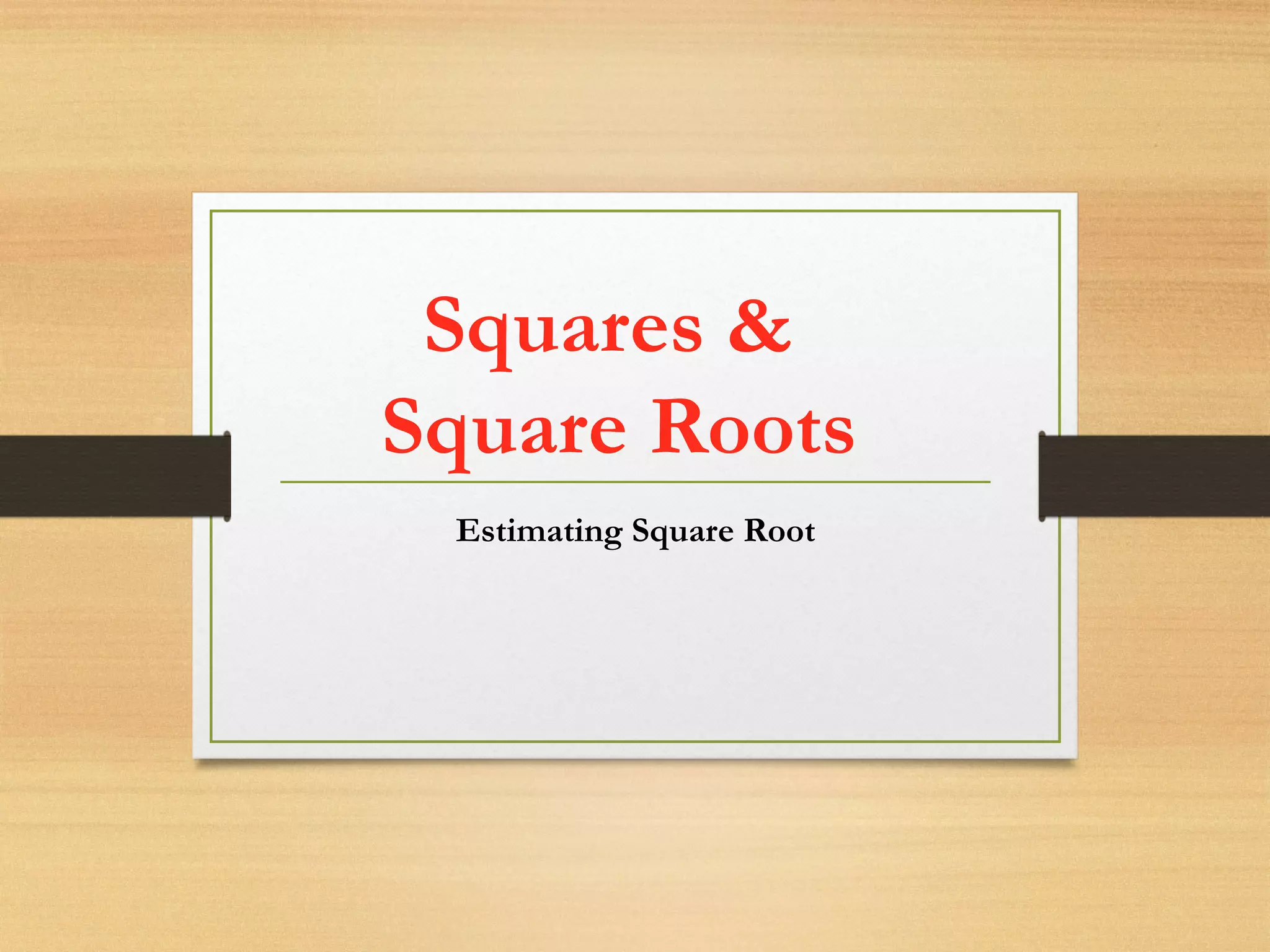 Square root | PPT