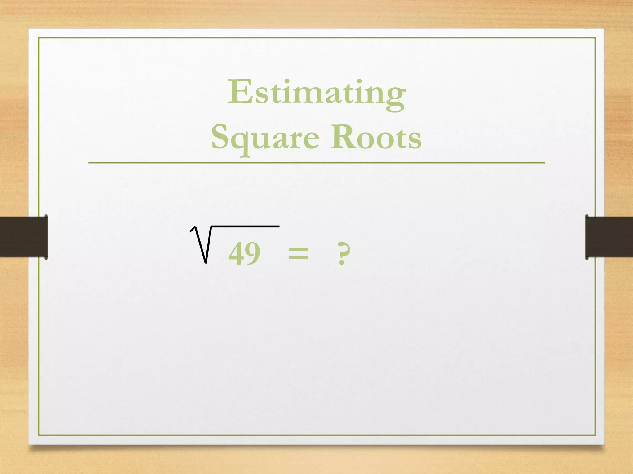 Square root | PPT | Science