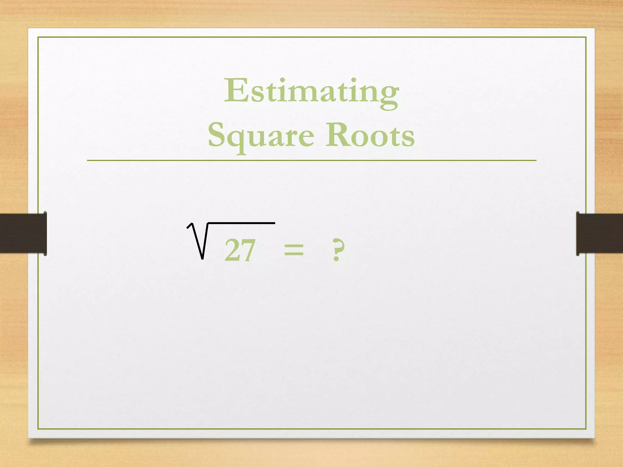 Square root | PPT | Science