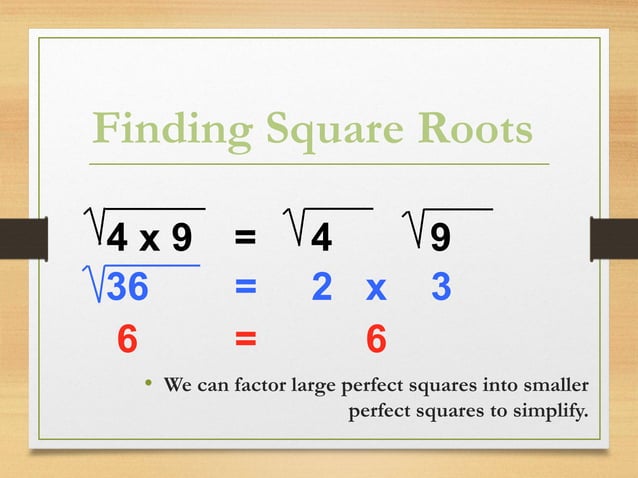 Square root | PPT | Science