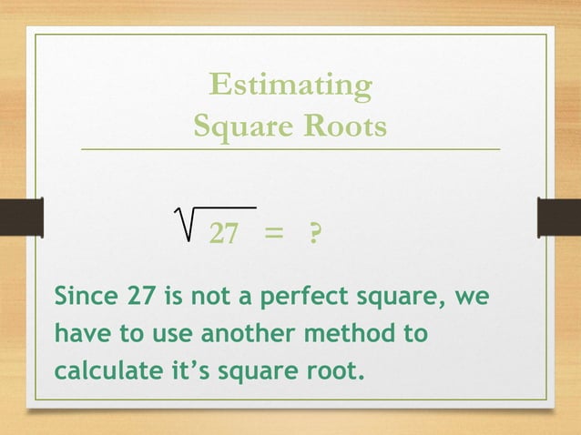 Square root | PPT | Science