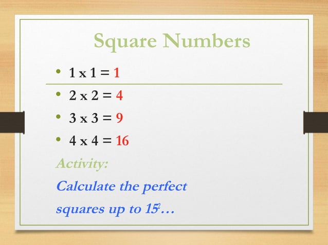 Square root | PPT | Science