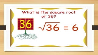 Squares and Square root - Class VIII | PPTX