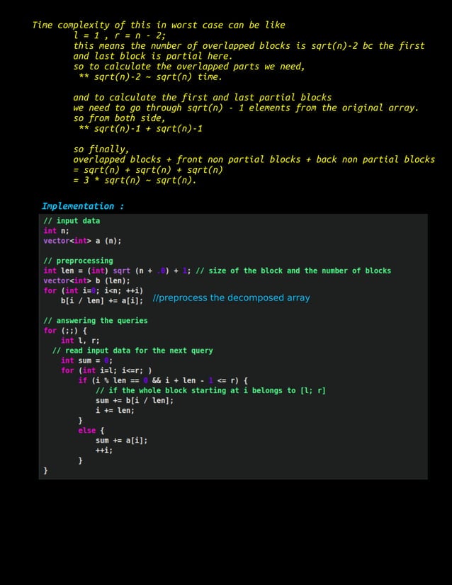 Square Root Decomposition | PDF