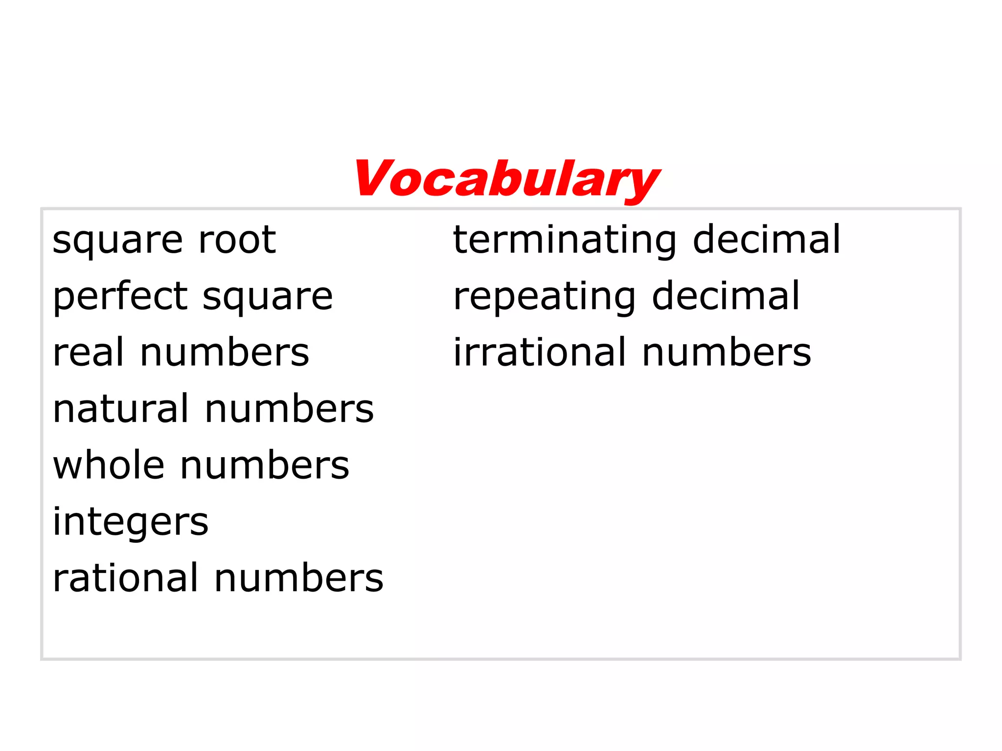 Square roots | PPT