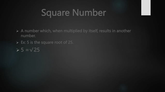Square Roots PPT only for student easy to make. | PPT