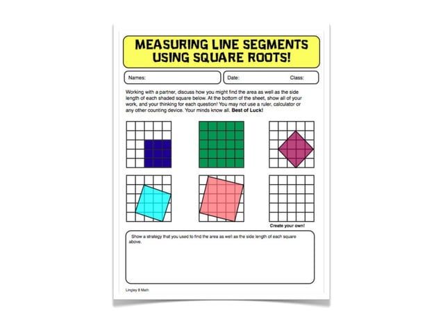 Measuring Line Segments with Square Roots (Lesson 3) | PDF
