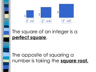 Square Roots,Rational and Irrational Numbers.ppt