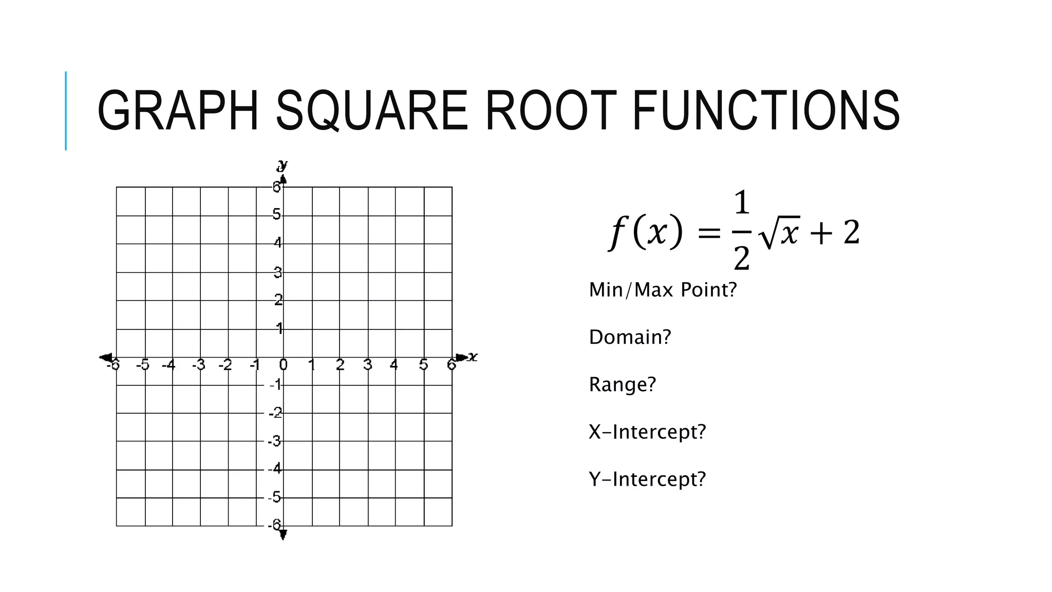Square Root Function Transformation Notes Pptx