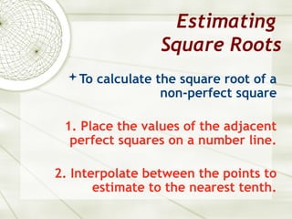 finding perfect squares and square roots.pptx