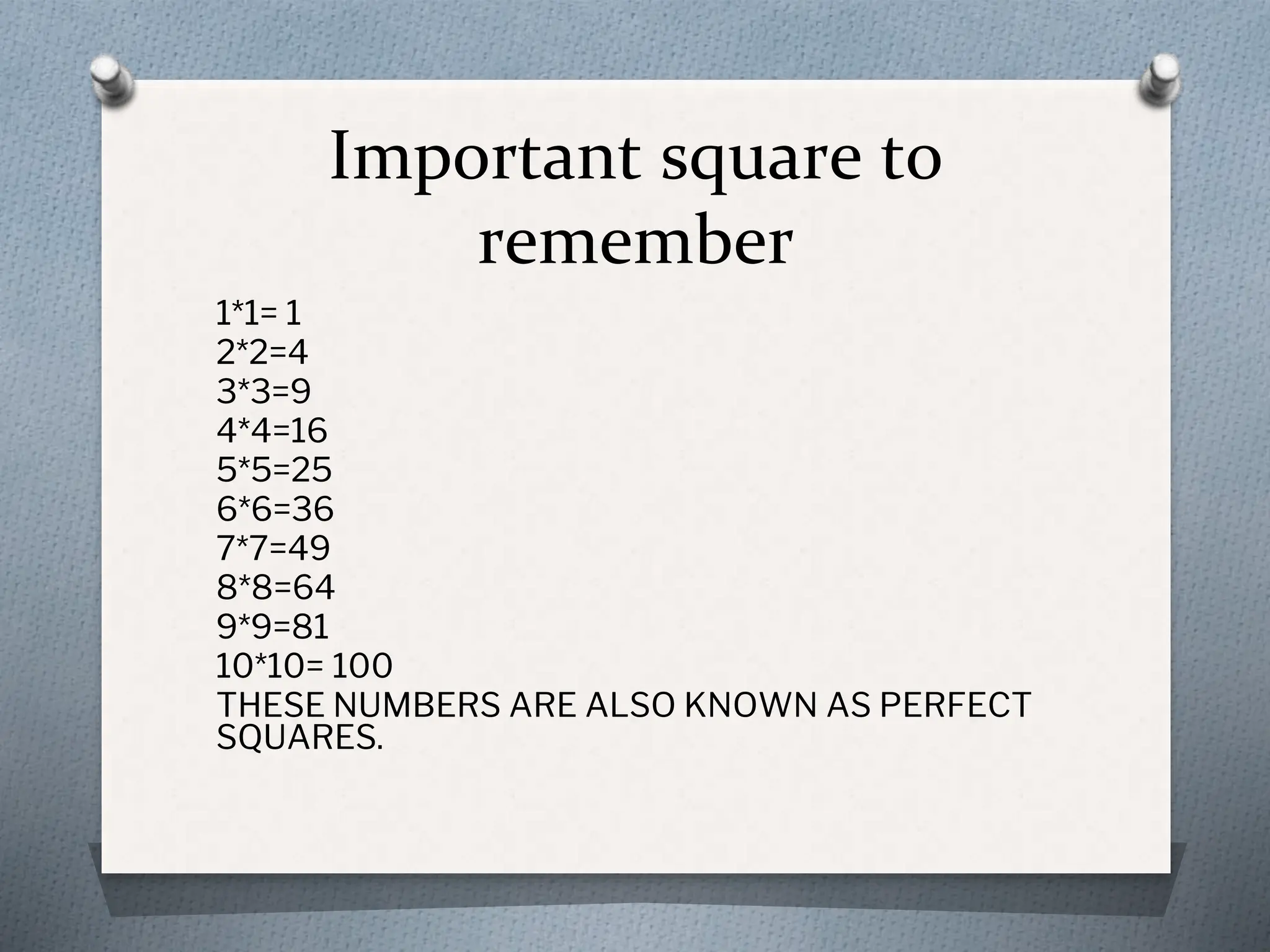 SQUARES AND SQUARE ROOTS.pptx powerpoint presentation square and square ...