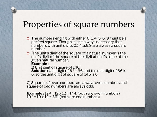 SQUARES AND SQUARE ROOTS.pptx powerpoint presentation square and square ...