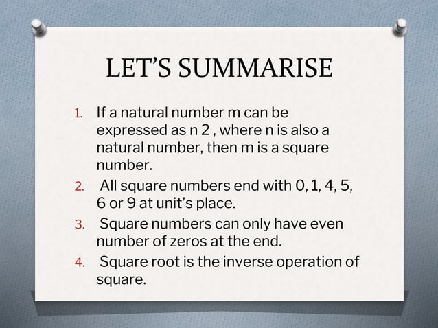 SQUARES AND SQUARE ROOTS.pptx powerpoint presentation square and square ...