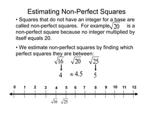 Squares and square roots edmodo 2012 13 | PPT