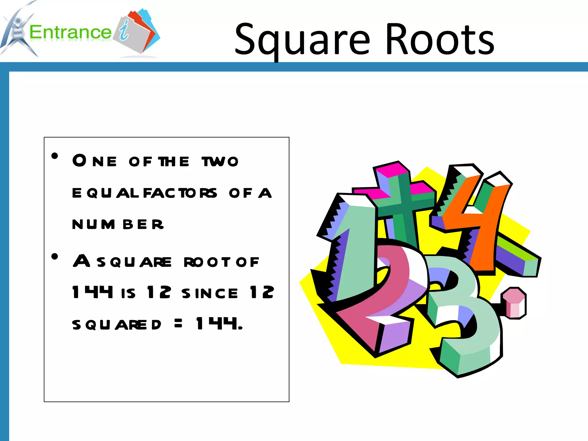 Squares and square roots ok1296542788 | PPT