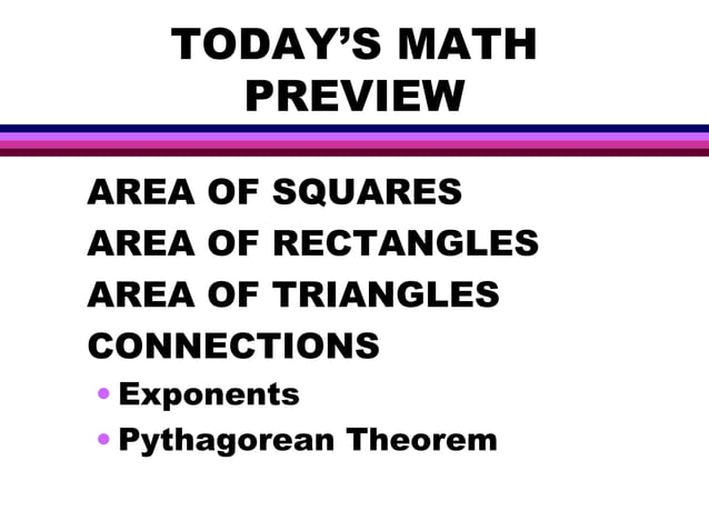 Squares and square roots opt | PPT