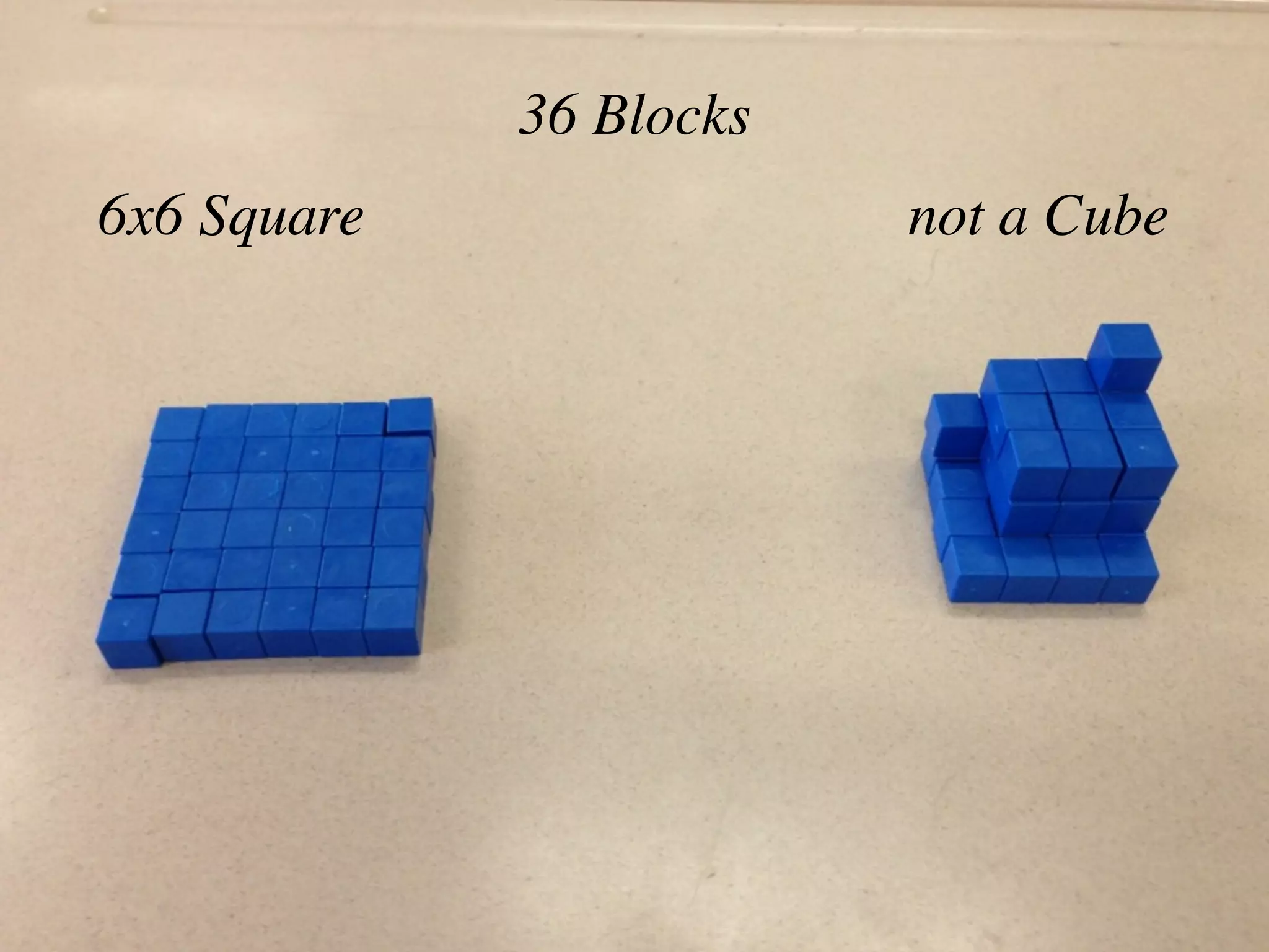 Square vs. cube | KEY