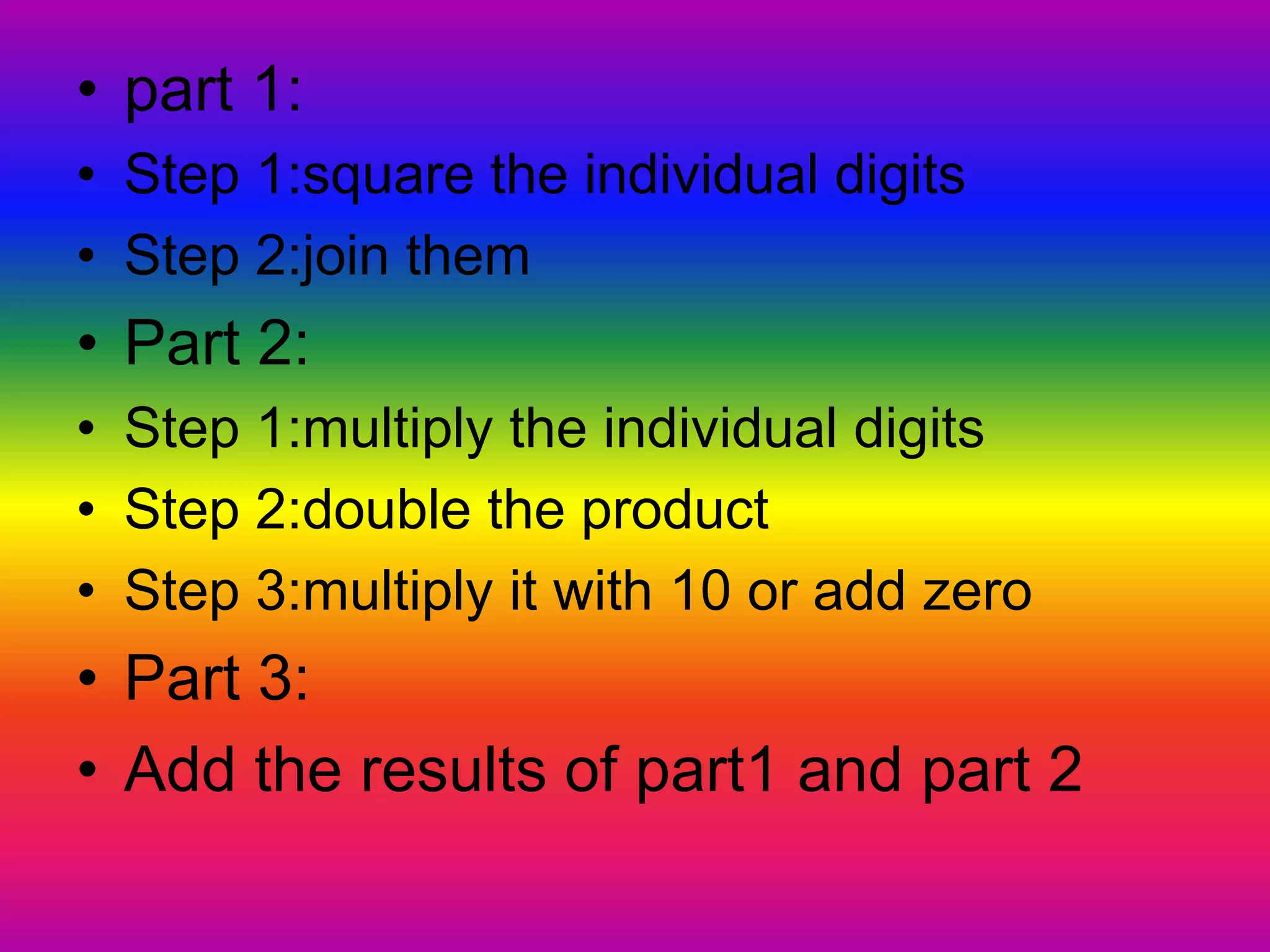 Squaring a two digit number | PPTX