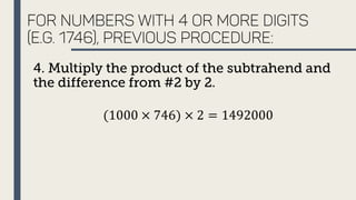 Squaring Numbers: Another Method | PPT