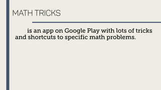 Squaring Numbers: Another Method | PPT