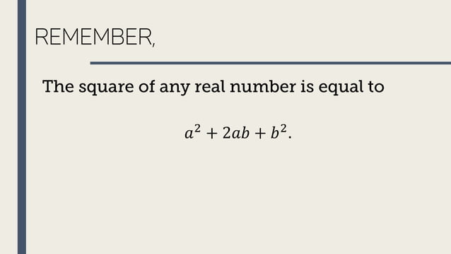 Squaring Numbers: Another Method | PPTX