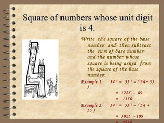 Squaring of numbers | PPT