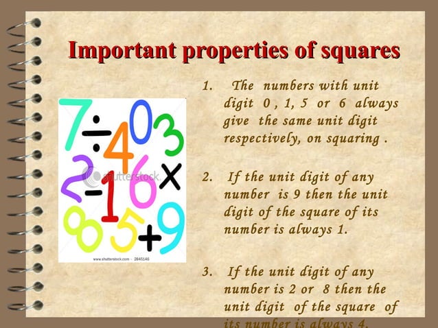 Squaring of numbers | PPT