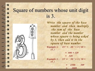 Squaring of numbers | PPT