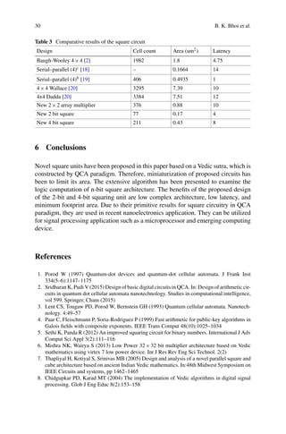 A Novel and Efficient Design for Squaring Units by Quantum-Dot Cellular Automata | PDF