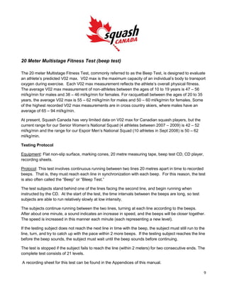 Squash testing-protocol-manual | PDF