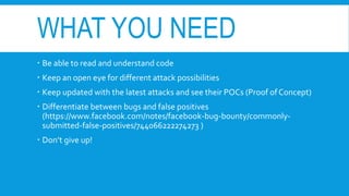Squashing bugs: Introduction to Bug Bounties ISSA Dehradun Chapter | PPT