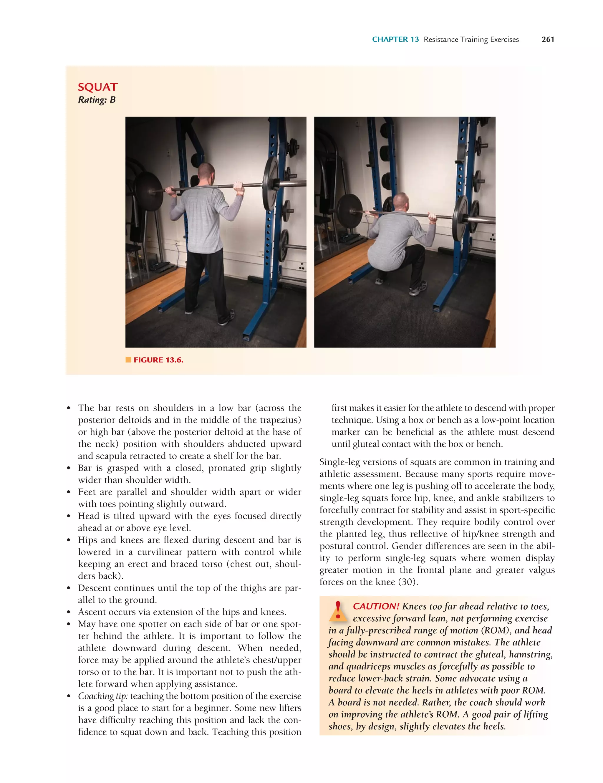 Squat pages from acsm's foundations of strength training and ...