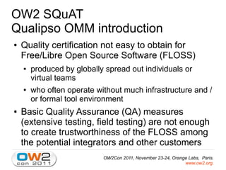 OW2 Squat SONAR Qualipso, OW2con11, Nov 24-25, Paris | PDF | Shareware ...
