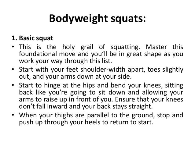 Squat Variations to Keep You on Your Toes | PPT