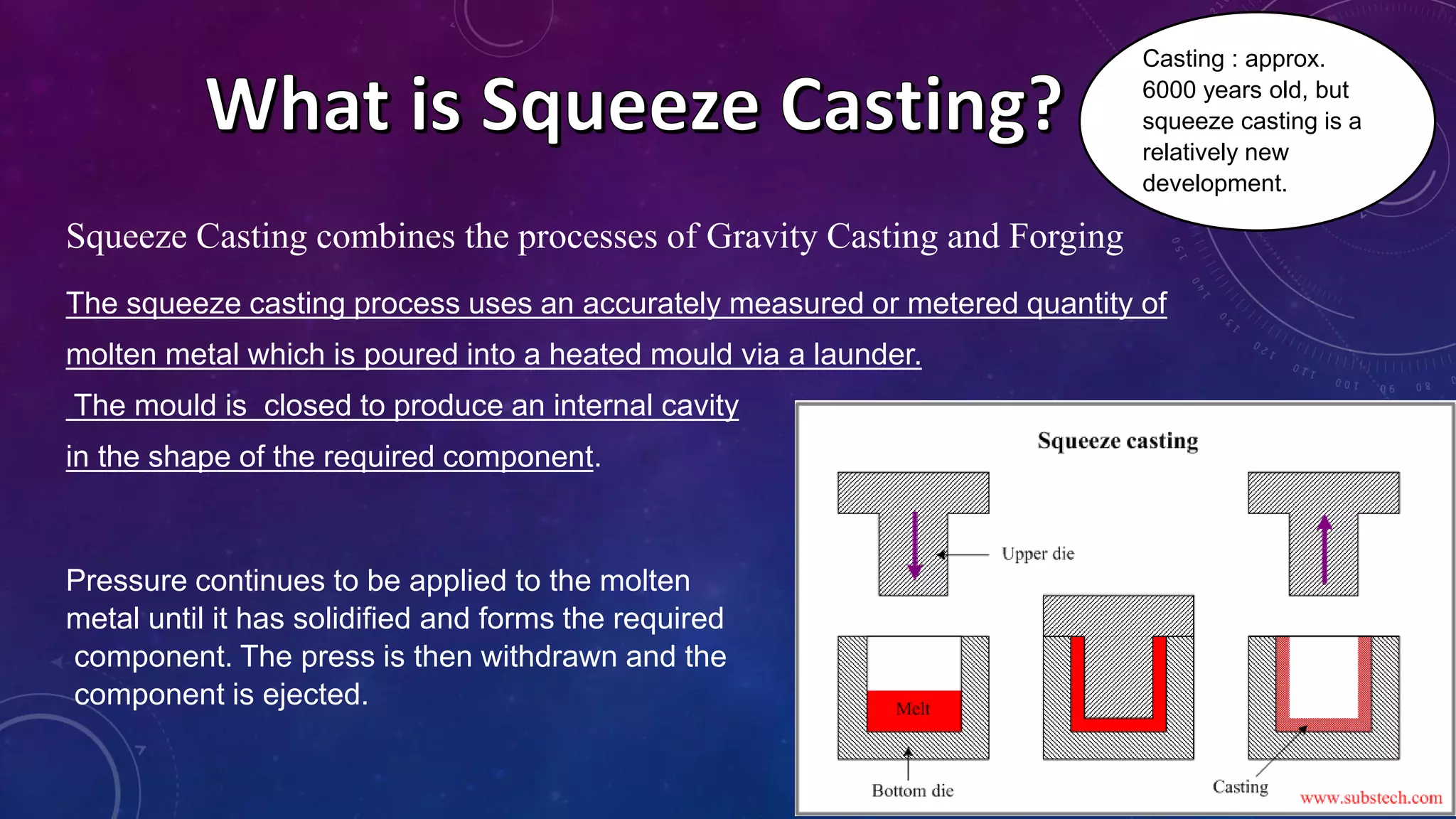 Squeeze casting | PPTX