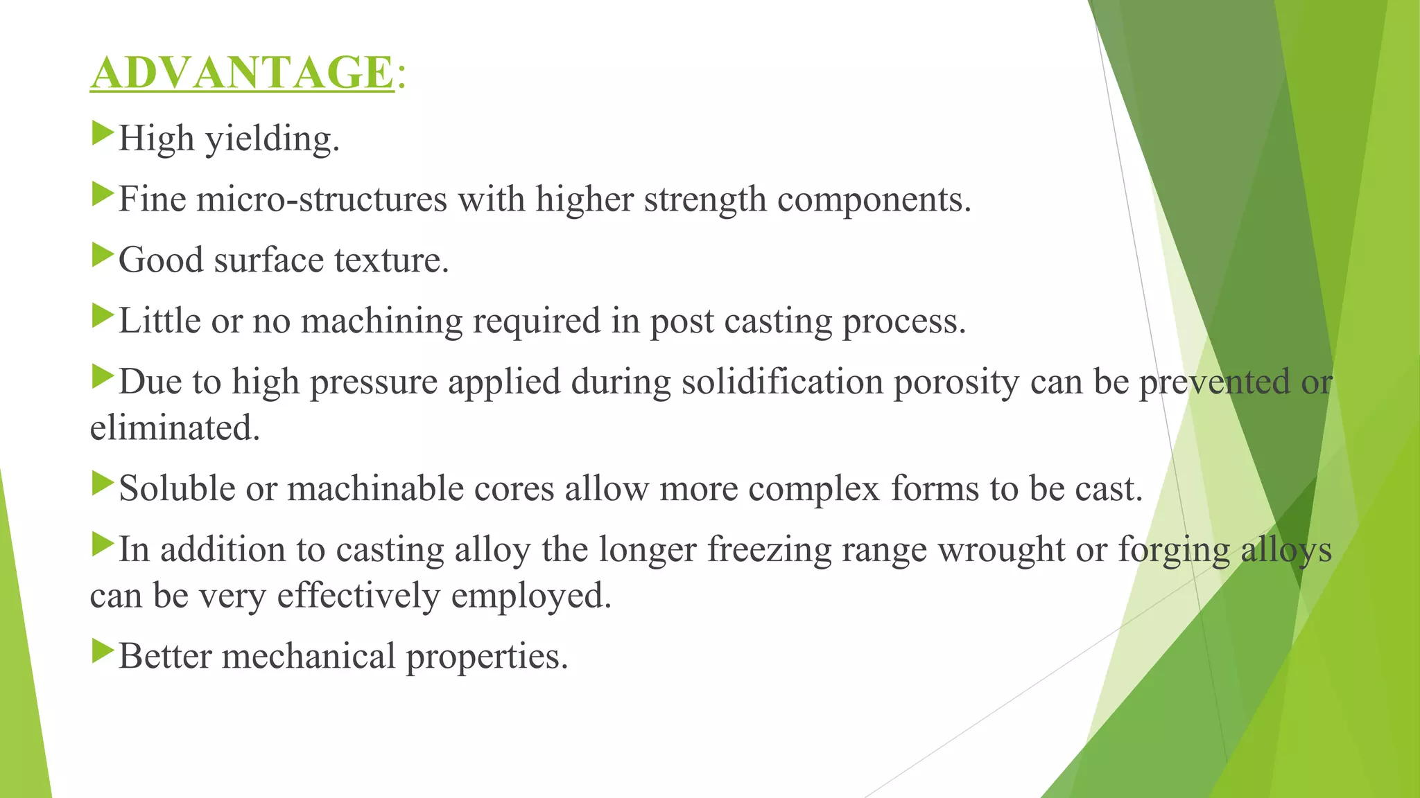 Squeeze Forming or Squeeze Casting Process | PPT