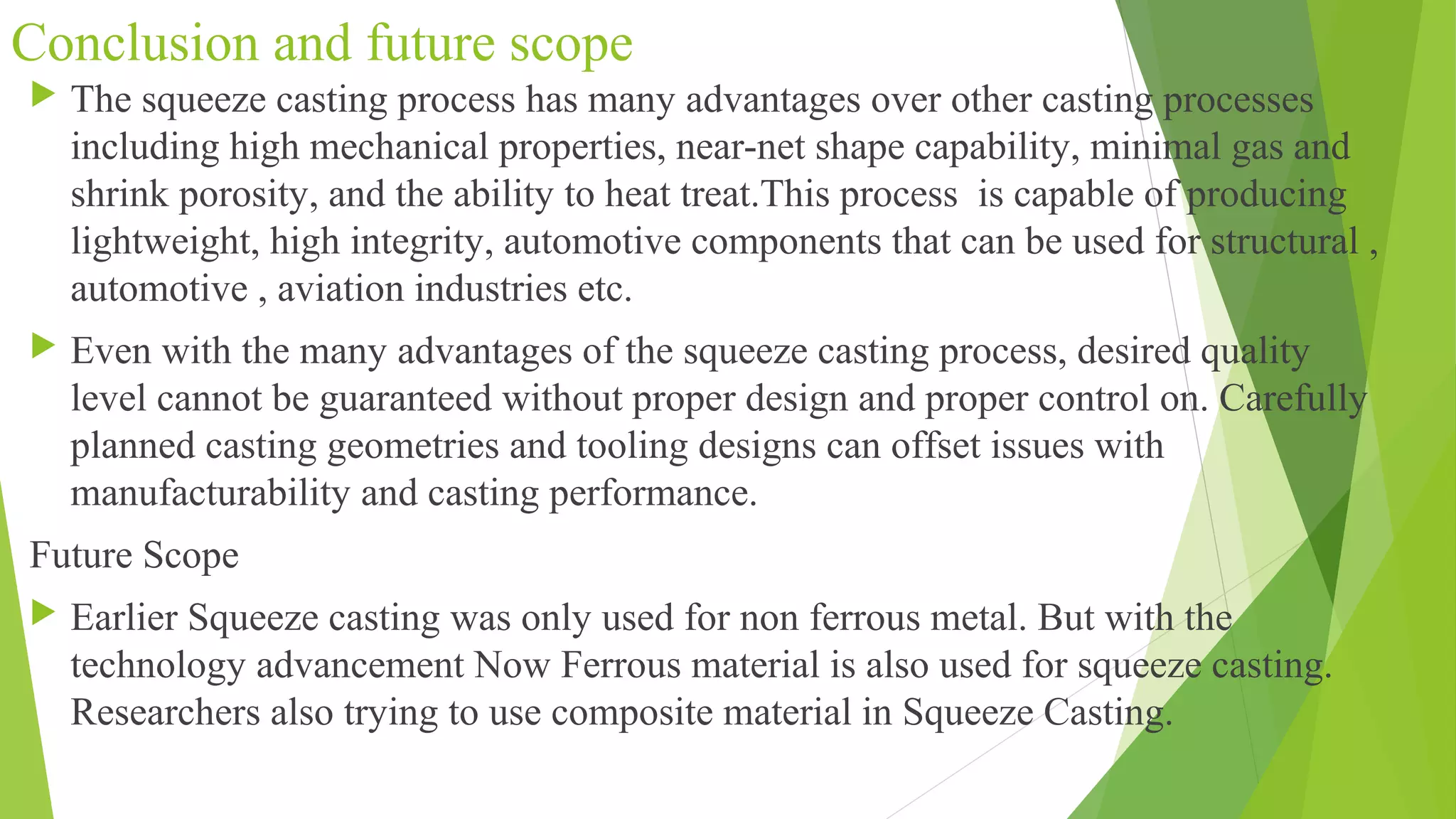 Squeeze Forming or Squeeze Casting Process | PPT