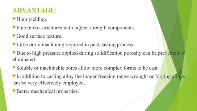 Squeeze Forming or Squeeze Casting Process | PPT