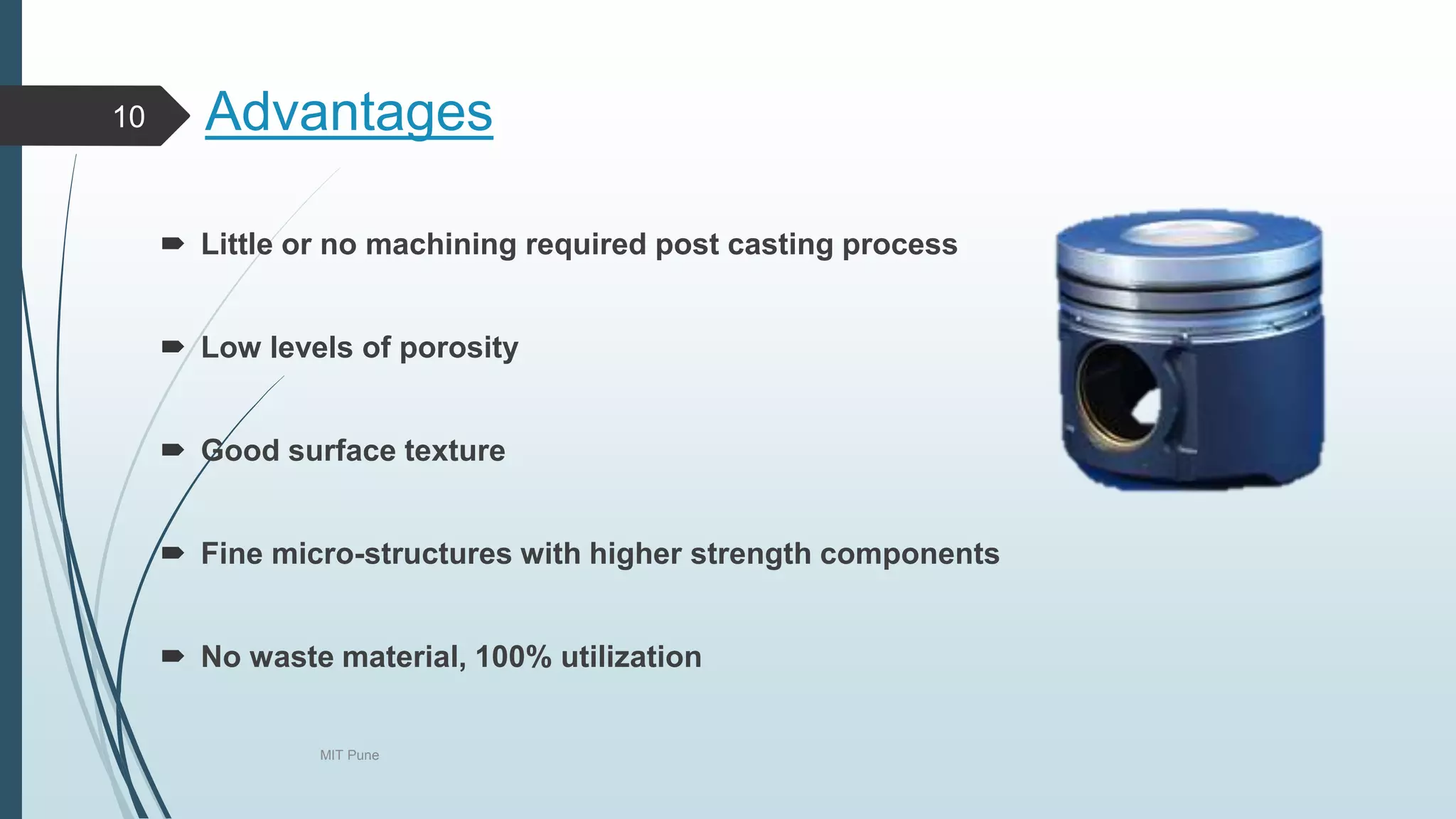 Squeeze casting process | PPTX