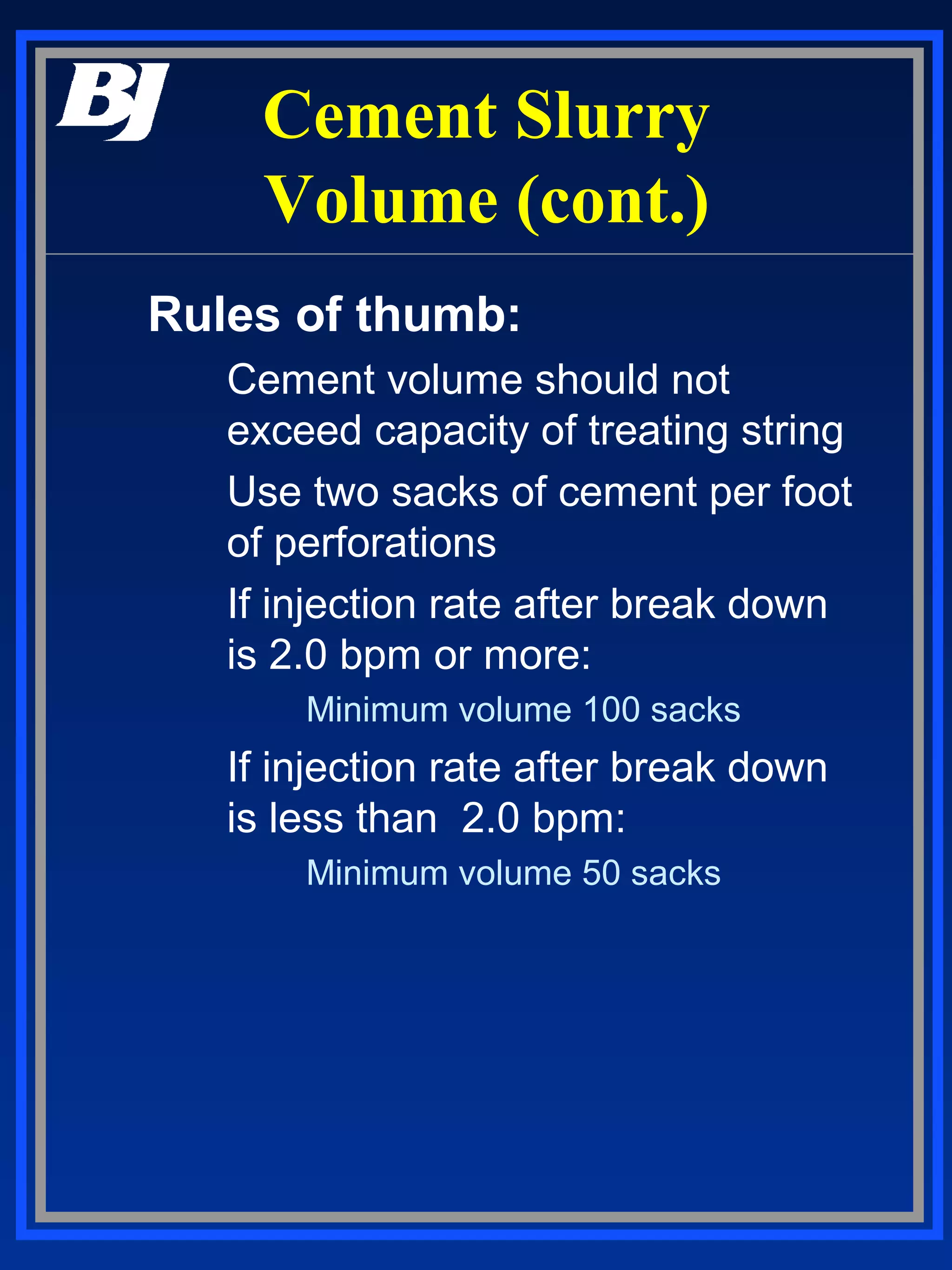 Squeeze cementing | PPT