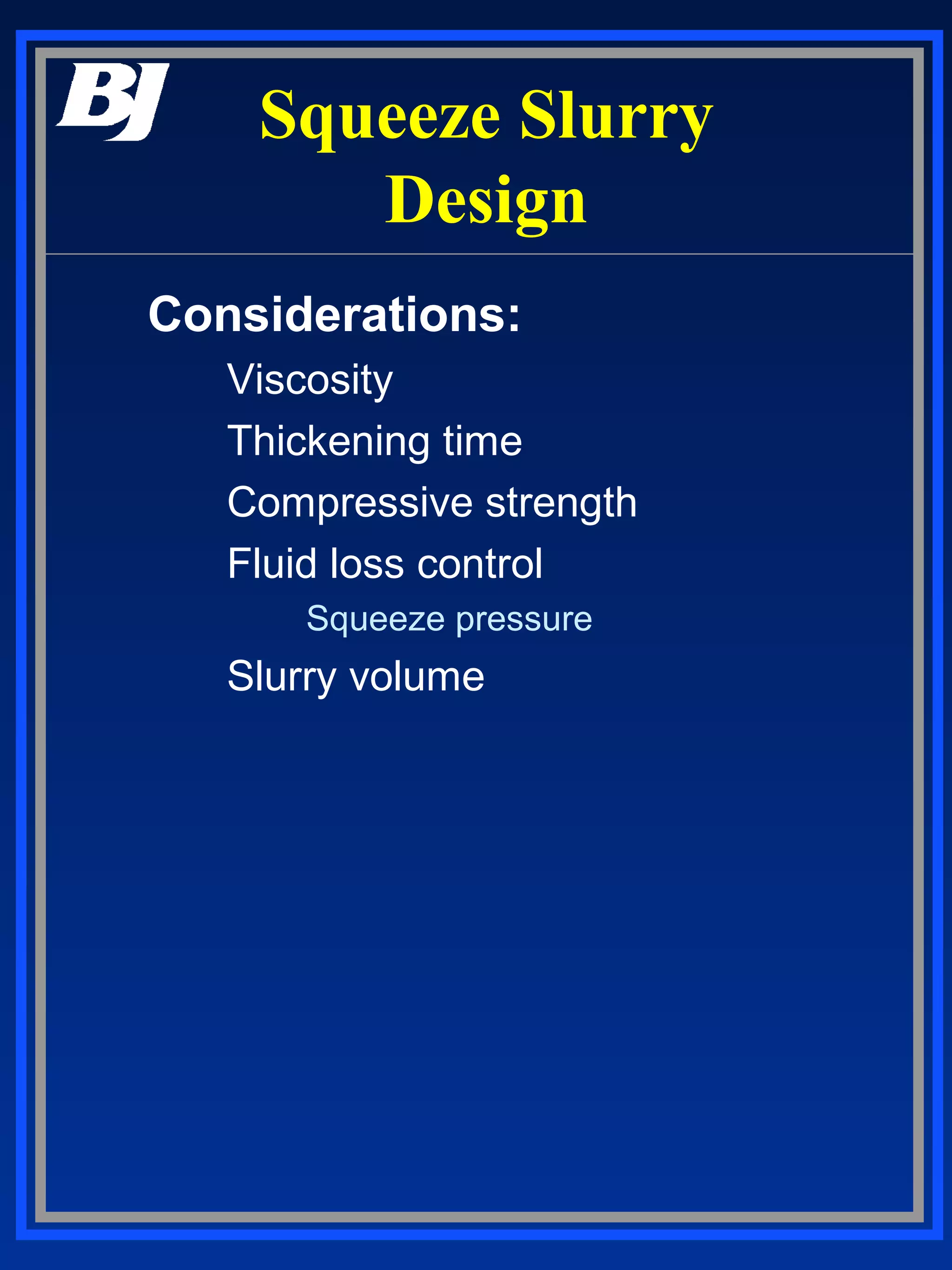 Squeeze cementing | PPT